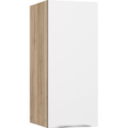 Hängeschrank Optifit "Aken" Schränke Gr. B/H/T: 30 cm x 70,4 cm x 34,6 cm, 1, weiß (weiß, wildeiche nachbildung) Hängeschränke