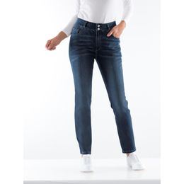 5-Pocket-Jeans Casual Looks Gr. 21, Kurzgrößen, blau (blue, stone, washed) Damen Jeans 5-Pocket-Jeans