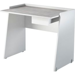 Schreibtisch Inosign "EL274" Tische Gr. B/H/T: 90 cm x 80 cm x 60 cm, weiß (weiß, zement, weiß, zement) Schreibtische