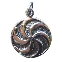 Saraswati Amulett Anhänger "Spiralwirbel" 2