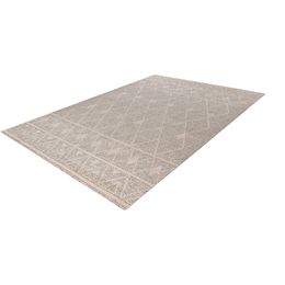 Teppich Kayoom "Rhombus 325" Teppiche Gr. B/L: 160 cm x 230 cm, 10 mm, 1 St., beige (beige, braun) Esszimmerteppiche