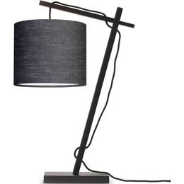 Good&Mojo Tischleuchte GOOD&MOJO "Andes" Lampen Gr. Ø 15 cm Höhe: 46 cm, grau (dunkelgrau) Designerlampe Tischlampen