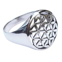 Saraswati Silberring Ring "Blume des Lebens" groß 2cm Silber 925 4