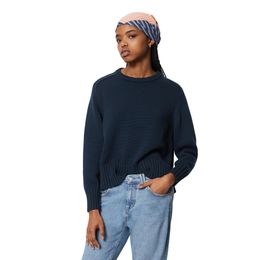 Marc O'Polo Strickpullover MARC O'POLO DENIM Gr. S, blau (marine) Damen Pullover Rundhalspullover