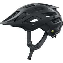 Mountainbikehelm Abus "MOVENTOR 2.0 MIPS" Helme Gr. M Kopfumfang: 54 cm - 58 cm, schwarz (velvet black) Fahrradhelme für Erwachsene