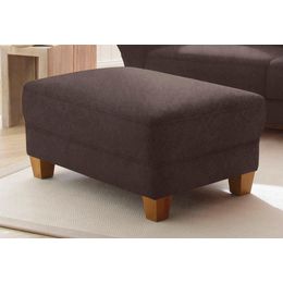 Hocker Home Affaire "Gotland" Gr. B/H/T: 101 cm x 45 cm x 66 cm, Luxus-Microfaser ALTARA NUBUCK, braun (dunkelbraun) Home Affaire