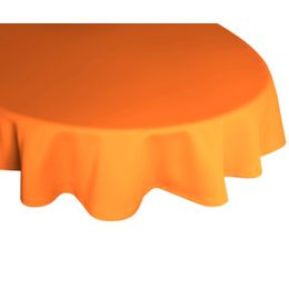 Tischdecke WIRTH "Umea" Tischdecken Gr. B/L: 190 cm x 130 cm, 1 St., oval, orange Tischdecken