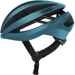 Rennradhelm Abus "AVENTOR" Helme Gr. M Kopfumfang: 54 cm - 58 cm, blau (steel blue) Fahrradhelme