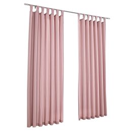 Vorhang HEINE HOME Gardinen Gr. 225 cm, Ösen, 140 cm, lila (mauve) Ösen