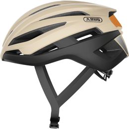 Rennradhelm Abus "STORMCHASER" Helme Gr. M Kopfumfang: 54 cm - 58 cm, weiß (beige black) Fahrradhelme