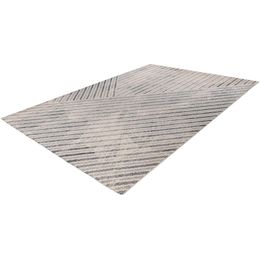 Teppich Kayoom "Rhombus 125" Teppiche Gr. B/L: 160 cm x 230 cm, 10 mm, 1 St., bunt (beige, grau) Esszimmerteppiche