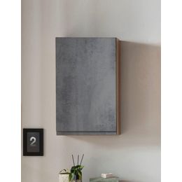 HELD MÖBEL Hängeschrank HELD MÖBEL "Sölden" Schränke Gr. B/H/T: 40 cm x 64 cm x 20 cm, 1 St., grau (o x id beton) Bad-Hängeschränke