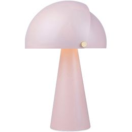 Tischleuchte design for the people "ALIGN" Lampen Gr. Ø 22,00 cm Höhe: 33,50 cm, rosa (rosé) Tischlampen