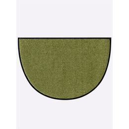 Fußmatte Salonloewe Teppiche Gr. B/L: 75 cm x 50 cm, 7 mm, 1 St., grün Fußmatten einfarbig