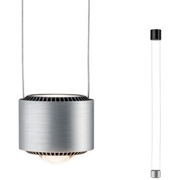 Pendelleuchte Paulmann "Aldan II" Lampen Gr. 1 flammig, Ø 10,0 cm Höhe: 8,5 cm, schwarz (schwarz, aluminiumfarben) LED Hängeleuchten und Pendelleuchten