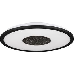 Deckenleuchte Eglo "MARMORATA" Lampen Gr. Ø 45,00 cm Höhe: 7,00 cm, schwarz (schwarz, weiß) LED Deckenlampen