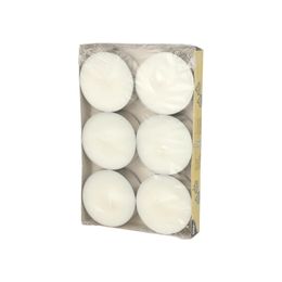 Papstar Teelicht 6 Maxi Lichte Ø 59 mm · 24 mm weiss, weiß