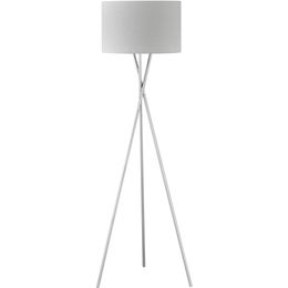 Schöner Wohnen Kollektion Stehlampe SCHÖNER WOHNEN-KOLLEKTION "Pina" Lampen Gr. 3 flammig, Ø 68 cm Höhe: 160,0 cm, grau (nickelfarben) Standleuchte Stehlampe Standleuchten