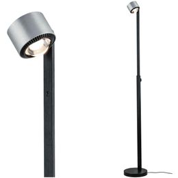 LED Stehlampe Paulmann "Aldan" Lampen Gr. 1 flammig, Ø 27,5 cm Höhe: 112,0 cm, schwarz (schwarz, aluminiumfarben) Standleuchten