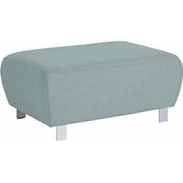 Sit & More Hocker SIT & MORE "Township", blau (aqua), B:101cm H:45cm T:68cm, Struktur (100% Polyester);Struktur fein (100% Polyester), Hocker, Hocker