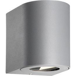 F (A bis G) LED Außen-Wandleuchte Nordlux "Canto 2" Lampen Gr. Höhe: 10,4 cm, grau LED Außenwandleuchten inkl. Verschiedene Lichtschablonen