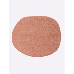 Fußmatte Salonloewe Teppiche Gr. B/L: 75 cm x 85 cm, 7 mm, 1 St., rosa (rose) Fußmatten gemustert