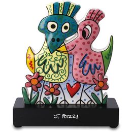 Sammelfigur Goebel "Figur James Rizzi - "Love Birds"" Dekofiguren Gr. B/H/T: 14 cm x 17 cm x 5 cm, Vögel, bunt Sammlerfiguren