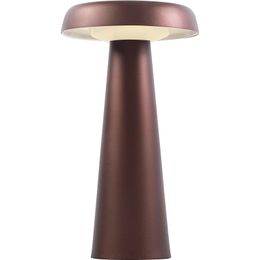 E (A bis G) LED Tischleuchte design for the people "Arcello" Lampen Gr. Ø 14,00 cm Höhe: 25,00 cm, goldfarben (messingfarben antik) Tischlampen Elegantes Design, austauschbare Glühbirne, Glühbirne enthalten