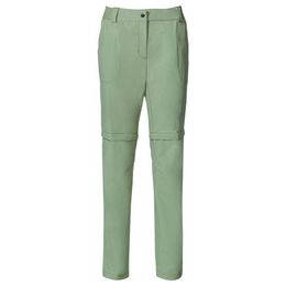 Vaude Funktionshose Women's Farley Stretch ZO Pants II (1-tlg) Grüner Knopf