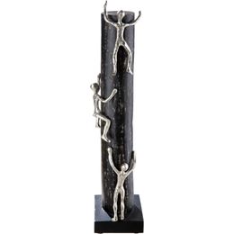 Dekofigur CASABLANCA BY GILDE "Skulptur Hoch hinaus" Dekofiguren Gr. B/H/T: 12 cm x 55 cm x 12 cm, schwarz Deko-Objekte