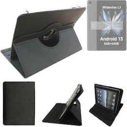 K-S-Trade Tablet-Hülle für Alldocube iPlay 50 Lite, High quality Schutz Hülle 360° Tablet Case Schutzhülle Flip Cover, schwarz