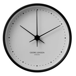 Georg Jensen Wanduhr Henning Koppel Schwarz 22 cm