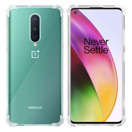 Cadorabo Handyhülle für OnePlus 8 Hülle OnePlus 8, Hülle TPU Silikon Handy Schutzhülle Ultra Slim, weiß