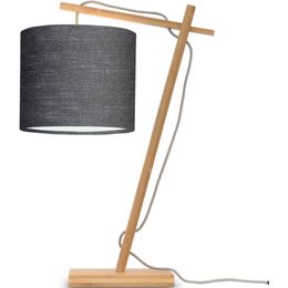Good&Mojo Tischleuchte GOOD&MOJO "Andes" Lampen Gr. Ø 15 cm Höhe: 46 cm, grau (dunkelgrau) Designerlampe Tischlampen