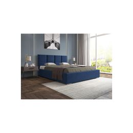 Beautysofa Polsterbett Axel (Doppelbett aus Velours-Bezug