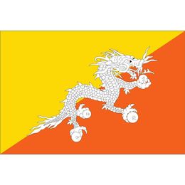 flaggenmeer Flagge Bhutan 120 g/m² Querformat