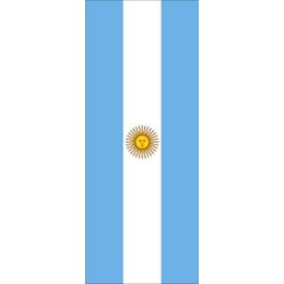 flaggenmeer Flagge Flagge Argentinien mit Wappen 110 g/m² Hochformat