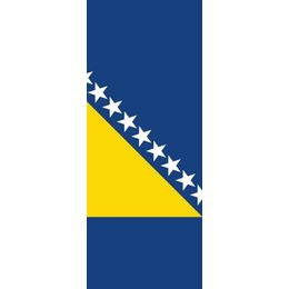 flaggenmeer Flagge Flagge Bosnien-Herzegowina 110 g/m² Hochformat