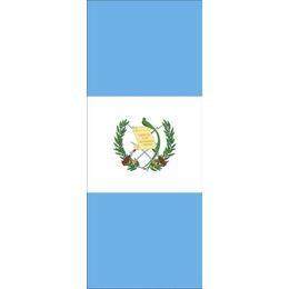 flaggenmeer Flagge Flagge Guatemala mit Wappen 110 g/m² Hochformat