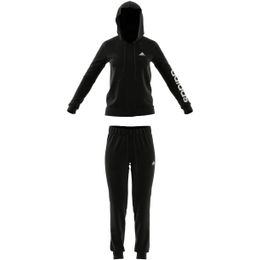 adidas Sportswear Große Größen: Trainingsanzug, schwarz-weiß, Gr.M