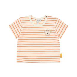 Steiff - T-Shirt BLOSSOM STRIPES in melon, Gr.62