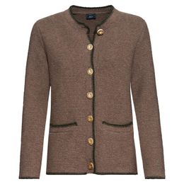 Luis Steindl Strickjacke in Linksstrick Braun (Gr&ouml;&szlig;e: 38)
