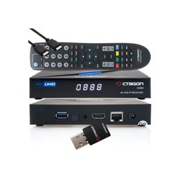Octagon Streaming-Box SX888 4K UHD IP H.265 HEVC IPTV Set-Top Box + 300 Mbits Wifi Stick