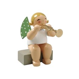Wendt & Kühn Wendt & Kühn Weihnachtsfigur Engel mit Trompete Sitzend 650/36A
