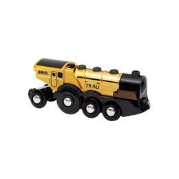 Brio® Spielzeug-Eisenbahn Goldene Batterielok mit Licht und Sound