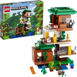 Lego® Konstruktions-Spielset Das moderne Baumhaus (21174) Lego Minecraft