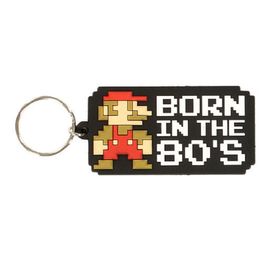 Nintendo Schlüsselanhänger Schlüsselanhänger Kinder Mini Super Mario Born in the 80´s 6 cm