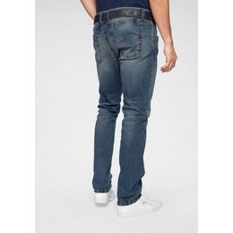 CAMP DAVID Straight-Jeans NI:CO:R611 mit markanten Steppnähten, blau