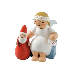 Wendt & Kühn Wendt & Kühn Weihnachtsfigur Margeritenengel Sitzend mit Weihnachtsmann 634/70/29