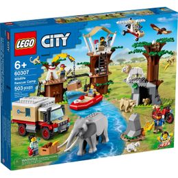 Lego® Konstruktionsspielsteine Lego® City 60307 Tierrettungscamp